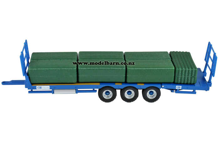 1/32 Kane Big Bale Trailer & 7 Big Square Hay Bales - Farm Equipment ...