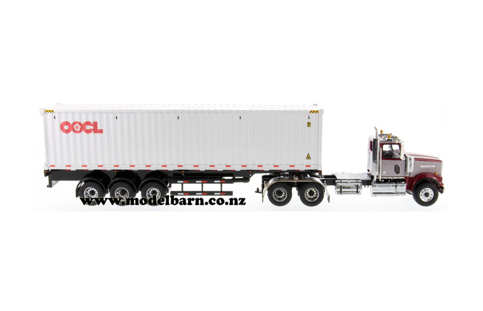 1/50 Western Star 4900 SF (red & grey) with Container Semi-Trailer ...