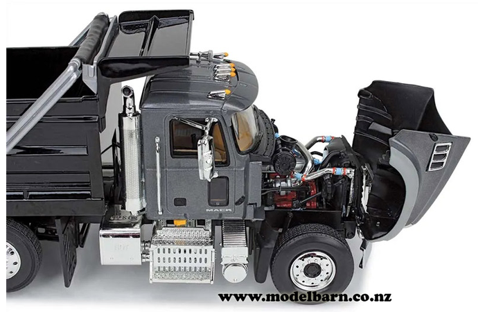 1/34 Mack Granite MP Tip Truck (metallic grey & black) - Trucks ...