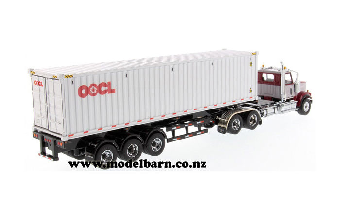 1/50 Western Star 4900 SF (red & grey) with Container Semi-Trailer ...