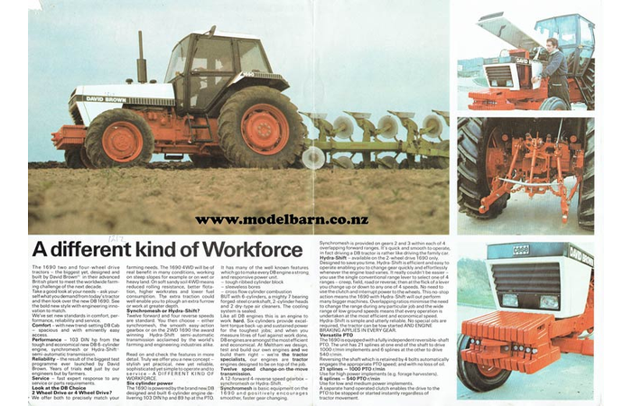 David Brown Case 1690 Tractor Sales Brochure - Books & Brochures-Sales Brochures-Case : Model ...