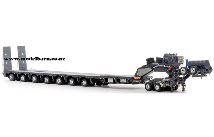 1/50 Drake 2x8 Dolly & 12x8 Steerable Low Loader Trailer (Gunmetal Grey ...