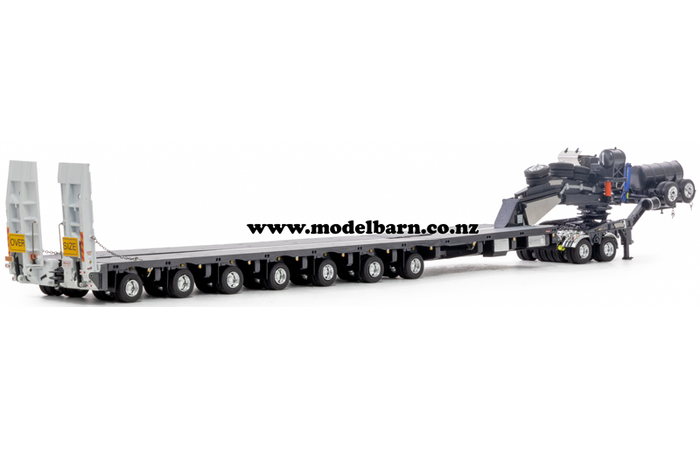 1/50 Drake 2x8 Dolly & 12x8 Steerable Low Loader Trailer (Gunmetal Grey ...