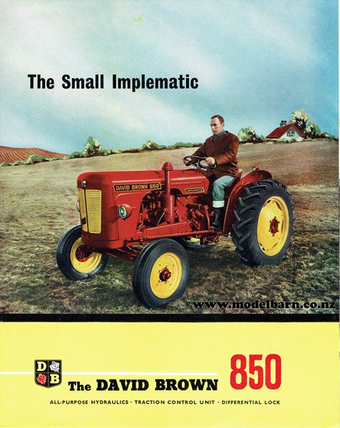 David Brown 850 Implematic Tractor Sales Brochure - Books & Brochures-Sales Brochures-Other ...