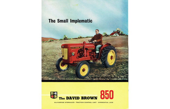 David Brown 850 Implematic Tractor Sales Brochure - Books & Brochures-Sales Brochures-Other ...