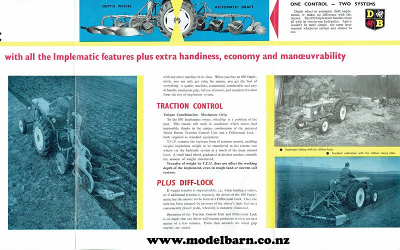 David Brown 850 Implematic Tractor Sales Brochure - Books & Brochures-Sales Brochures-Other ...