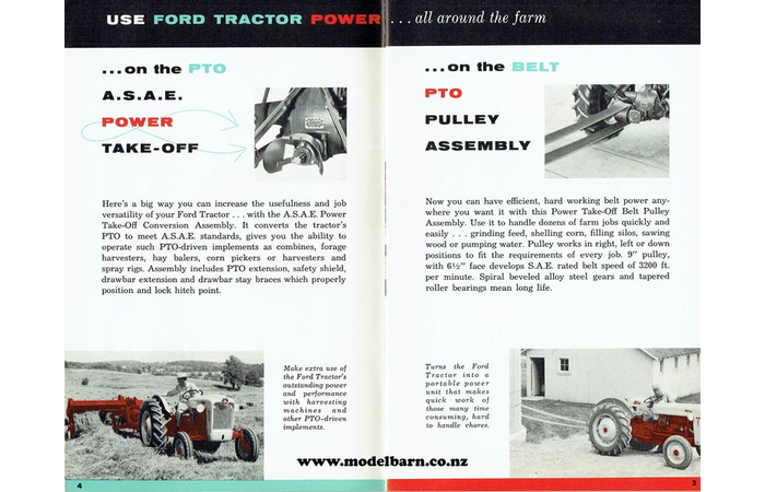 Ford Tractor Accessories Sales Brochure 1956 - Books & Brochures-Sales Brochures-Ford & Fordson ...