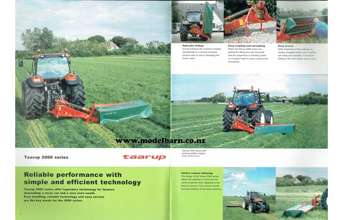 Taarup 2000 & 2500 Series Mounted Disc Mowers Sales Brochure - Books ...