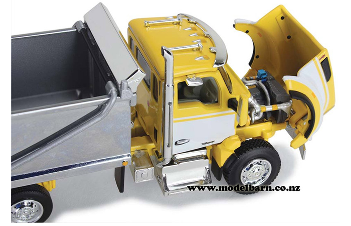 1/64 Kenworth T880 Tip Truck (yellow, white & chrome) - Trucks ...