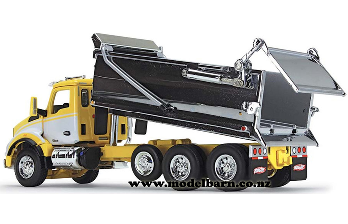 1/64 Kenworth T880 Tip Truck (yellow, white & chrome) - Trucks ...