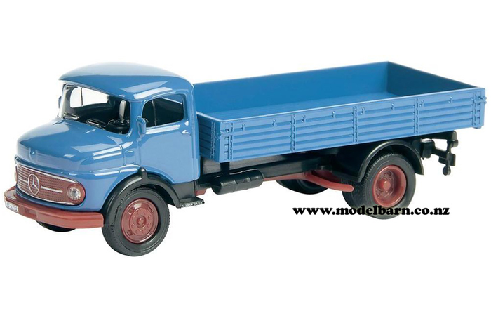1/87 Mercedes L311 Flat Deck Truck (blue) - Trucks & Trailers-Mercedes ...
