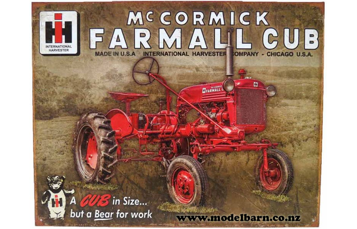 Farmall Cub Metal Sign (400mm x 320mm) - Accessories & Miscellaneous ...
