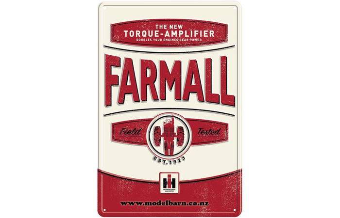 Farmall Torque Amplifier Metal Sign (300mm x 400mm) - Accessories ...