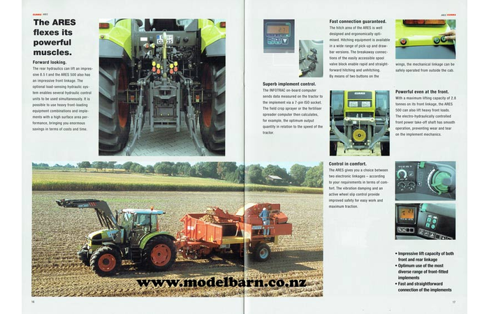 Claas Ares 500 Series Tractors Sales Brochure - Books & Brochures-Sales ...