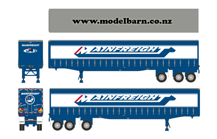 1/64 Mack Super-Liner with Curtainsider Semi-Trailer Mainfreight ...