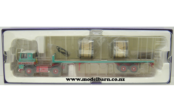 1/50 Scania 111 Prime Mover & Semi Flatdeck Trailer & Load "Pollock ...
