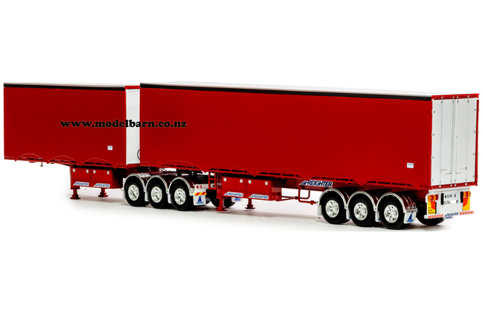 1/50 Freighter Eziliner B-Double Trailer Set (red) - Trucks & Trailers ...
