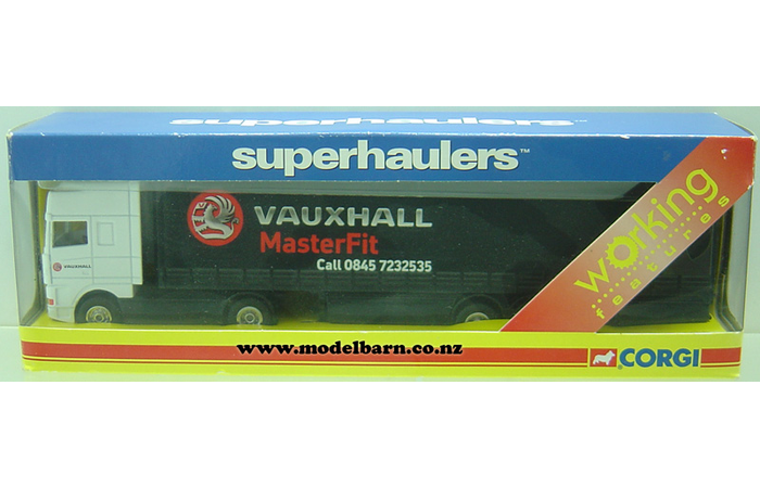 1/64 DAF XF Prime Mover & Semi Curtainside Trailer "Vauxhall Masterfit ...