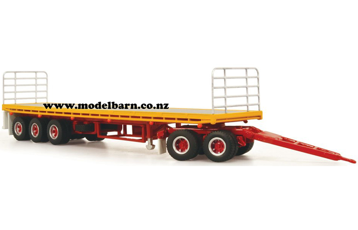 1/64 Mack Value-Liner Flat Deck Road Train with 3 Trailers "Mansell ...