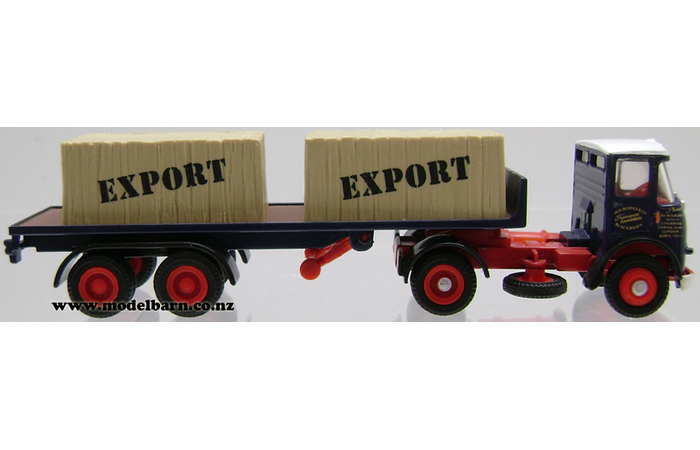 1/76 Atkinson Mark I Prime Mover & Semi Flat Deck Trailer & Load "WH ...
