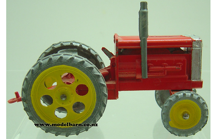 Large Tractor (red, silver & yellow, boxed) Charbens - Old ...