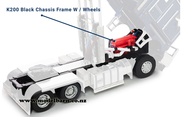 1/50 Kenworth K200 Prime Mover Chassis & Wheels Replacement (black ...