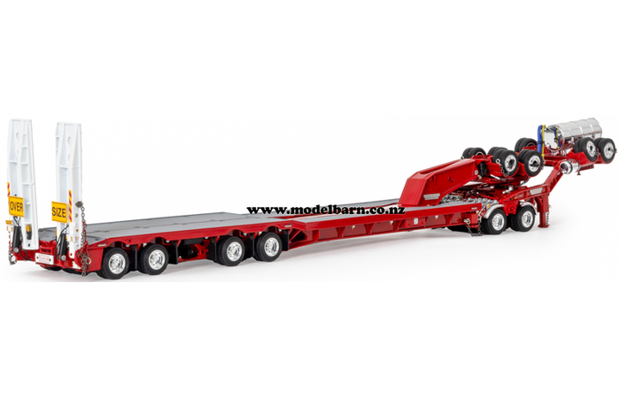 1/50 Drake 2x8 Dolly & 4x8 Swingwing Low Loader Trailer (Rosso Red ...
