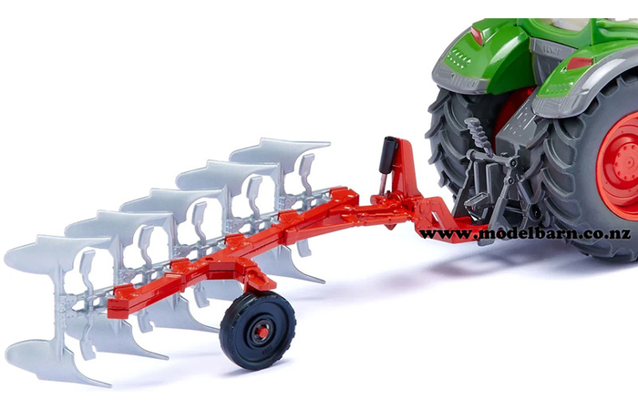 1/32 5-Furrow Reversible Plough (red & silver) - Farm Equipment-Other ...