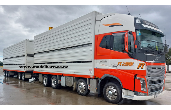 1/64 Volvo FH16-600 Stock Truck & 5-Axle Trailer "Lauder Transport ...