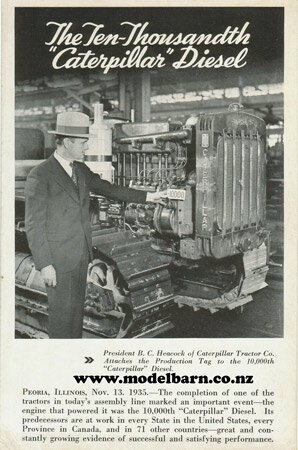 The Ten Thousandth Caterpillar Diesel Postcard - Books & Brochures ...