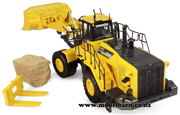 1/50 Komatsu WA600-8 Wheel Loader with Bucket & Forks - Construction ...