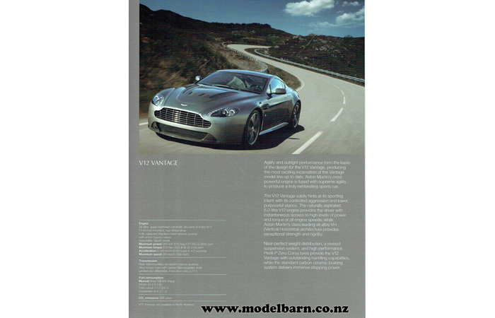 Aston Martin Range Car Brochure - Books & Brochures-Sales Brochures-Other Brochures : Model Barn ...