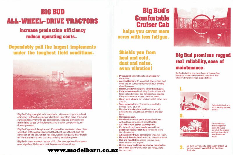 Big Bud Tractors & Friggstad Scarifiers Brochure 1977 - Books ...