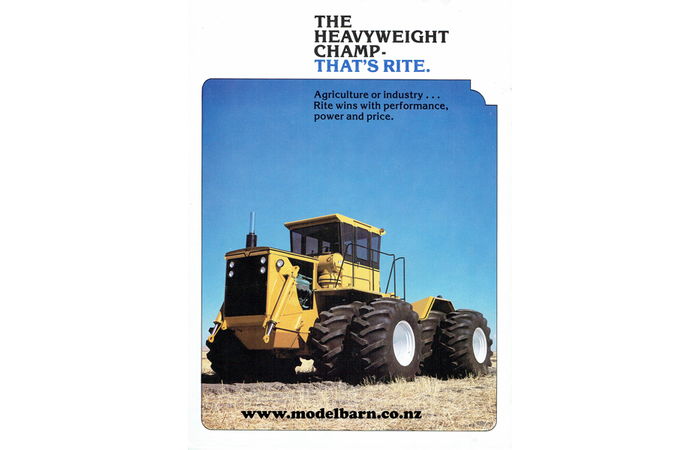 Rite Tractors Brochure - Books & Brochures-Sales Brochures-Other ...