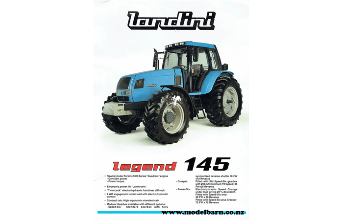 Landini Legend 145 Tractor Brochure - Books & Brochures-Sales Brochures ...